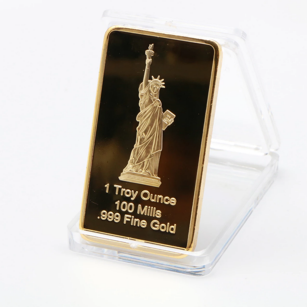 Liberty Gold Plated Bar // Gold – Patriot Gold Reserves